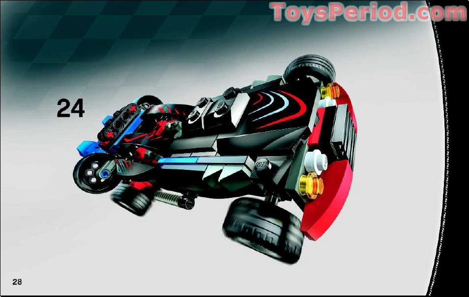 LEGO 8669 Fire Spinner 360 Instructions and Parts List