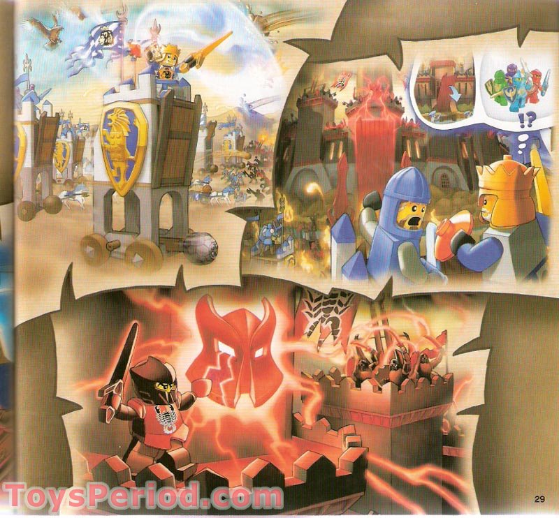 LEGO 8801 Knights' Attack Barge Instructions and Parts List