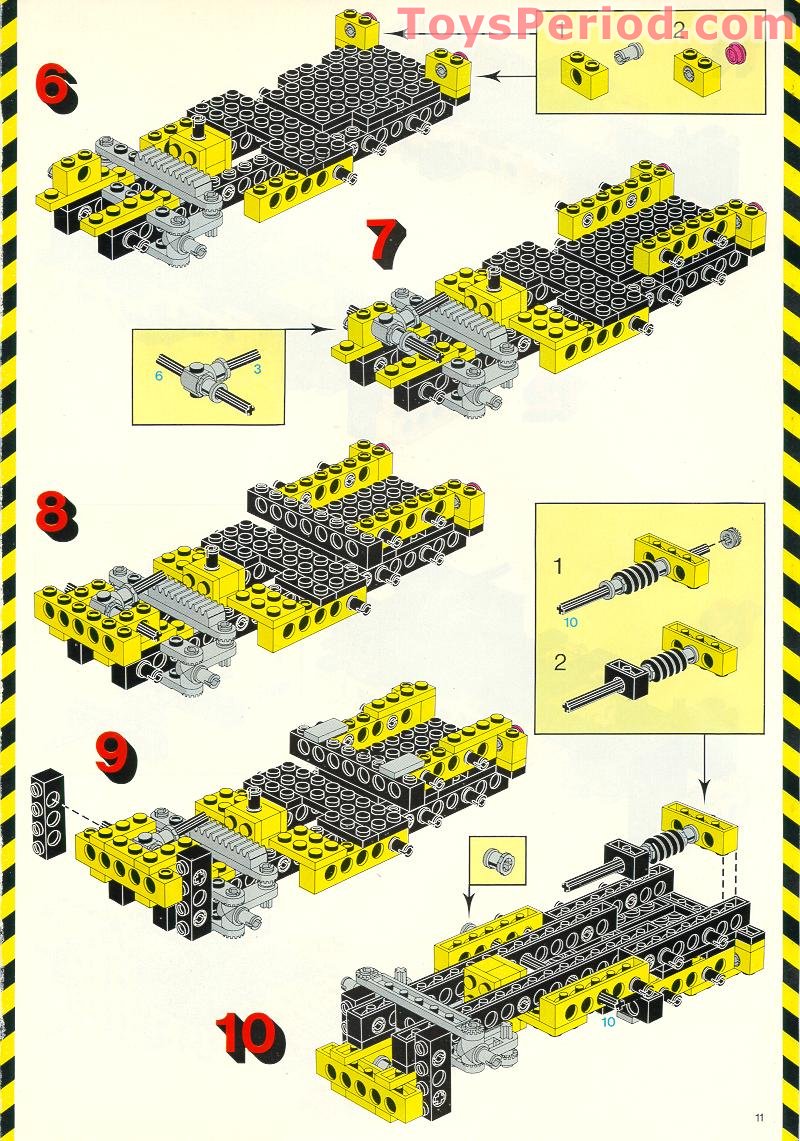 LEGO 8852 Robot Instructions and Parts List