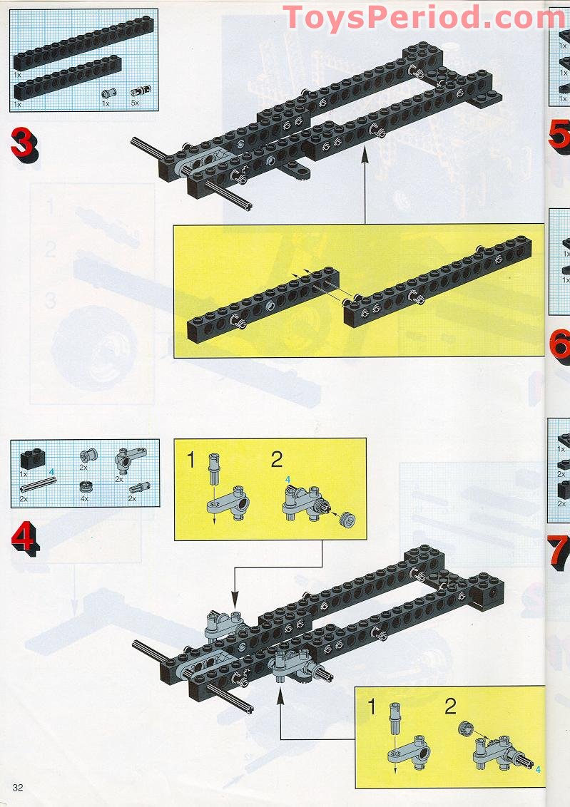LEGO 8062 Universal Set with Storage Case Instructions and Parts List
