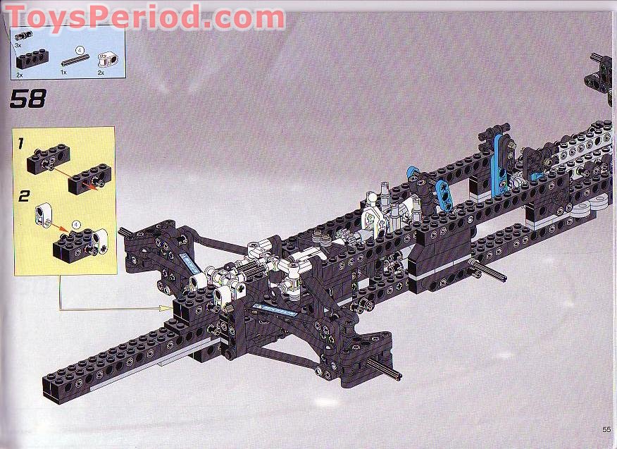 LEGO 8461 Williams F1 Team Racer Instructions and Parts List