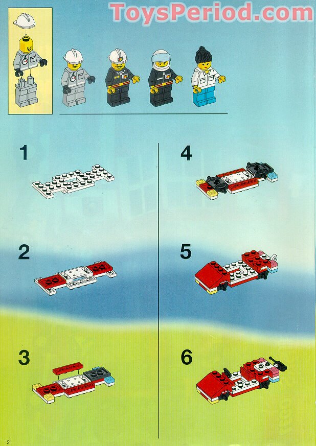 LEGO 6571 Flame Fighters Instructions and Parts List