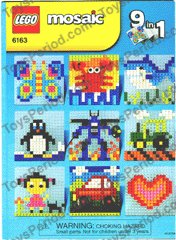 LEGO 6163 A World of LEGO Mosaic 9 in 1 Instructions and Parts List