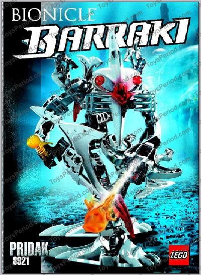 LEGO 8921 Pridak Instructions and Parts List