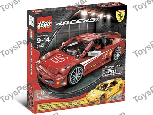 LEGO 8143 Ferrari 1:17 F430 Challenge Instructions and Parts List