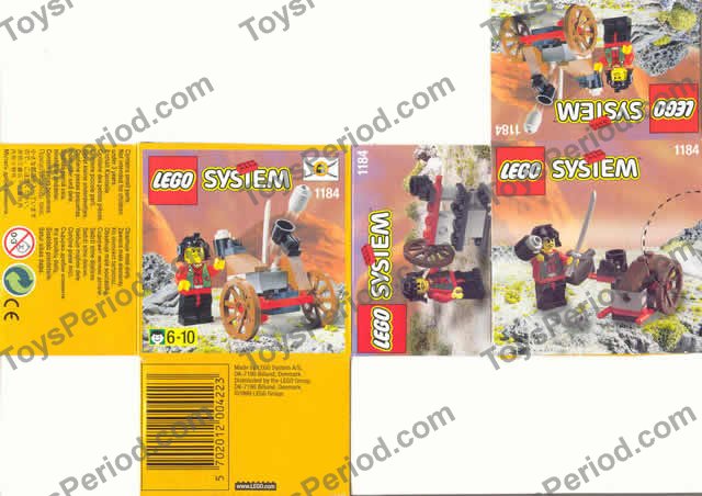LEGO 1184 Ninja Blaster Instructions and Parts List