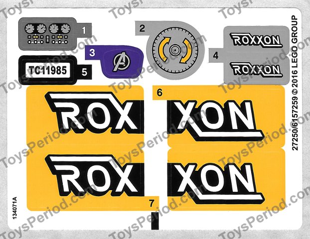 LEGO Sets with Part 76067stk01b Sticker Sheet for Set 76067 - North ...