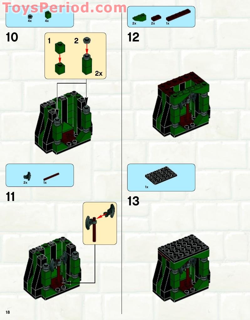 LEGO 10223 Kingdoms Joust Instructions and Parts List