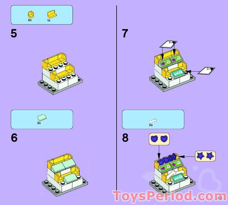 LEGO 41007 Heartlake Pet Salon Instructions and Parts List
