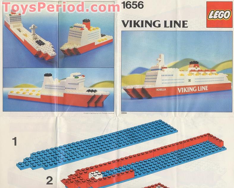 LEGO 1656-2 Viking Line Promotional Set - Cruise Ship Instructions and ...
