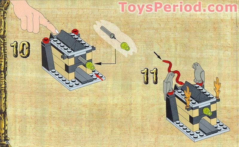 LEGO 3722 Treasure Tomb - TRU Instructions and Parts List