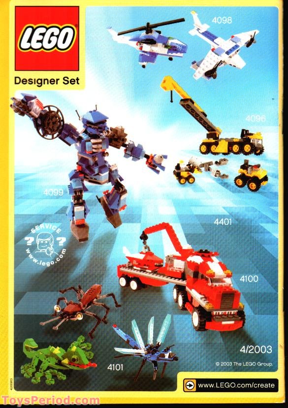 LEGO 4097 Mini Robots Instructions and Parts List
