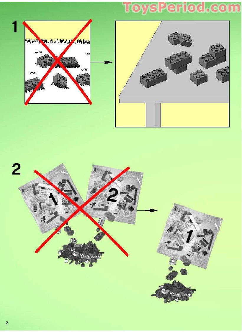 LEGO 7691 ETX Alien Mothership Assault Instructions and Parts List