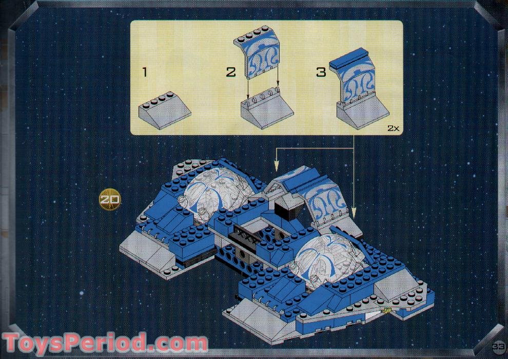 LEGO 7161 Gungan Sub Instructions and Parts List