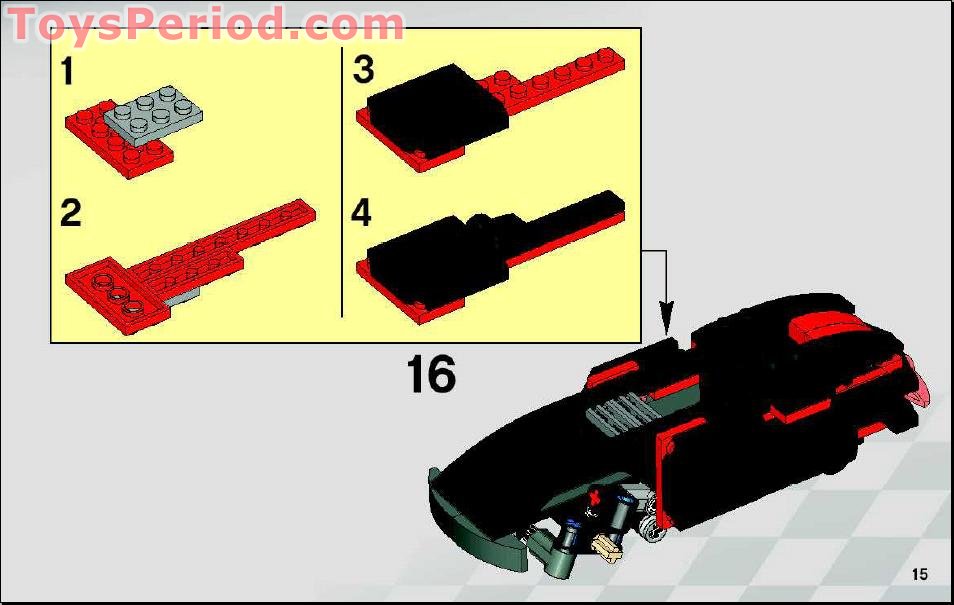 LEGO 8669 Fire Spinner 360 Instructions and Parts List