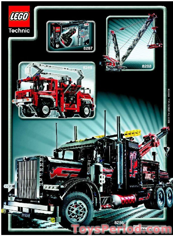 LEGO 8284-1 Dune Buggy or Tractor Instructions and Parts List