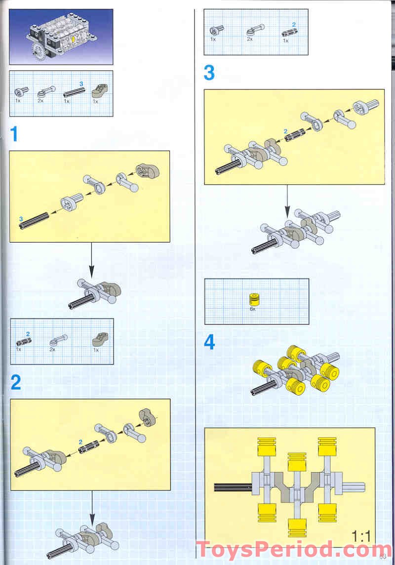 LEGO 8428 Turbo Command Instructions and Parts List
