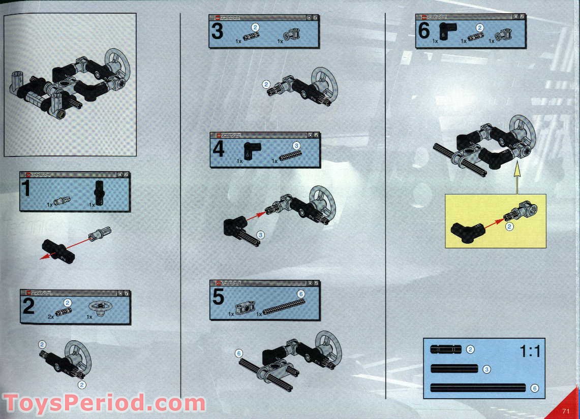 LEGO 8465 Extreme Off-Roader Instructions and Parts List