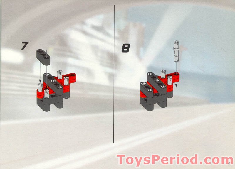 LEGO 8470 Slammer G-Force Instructions and Parts List