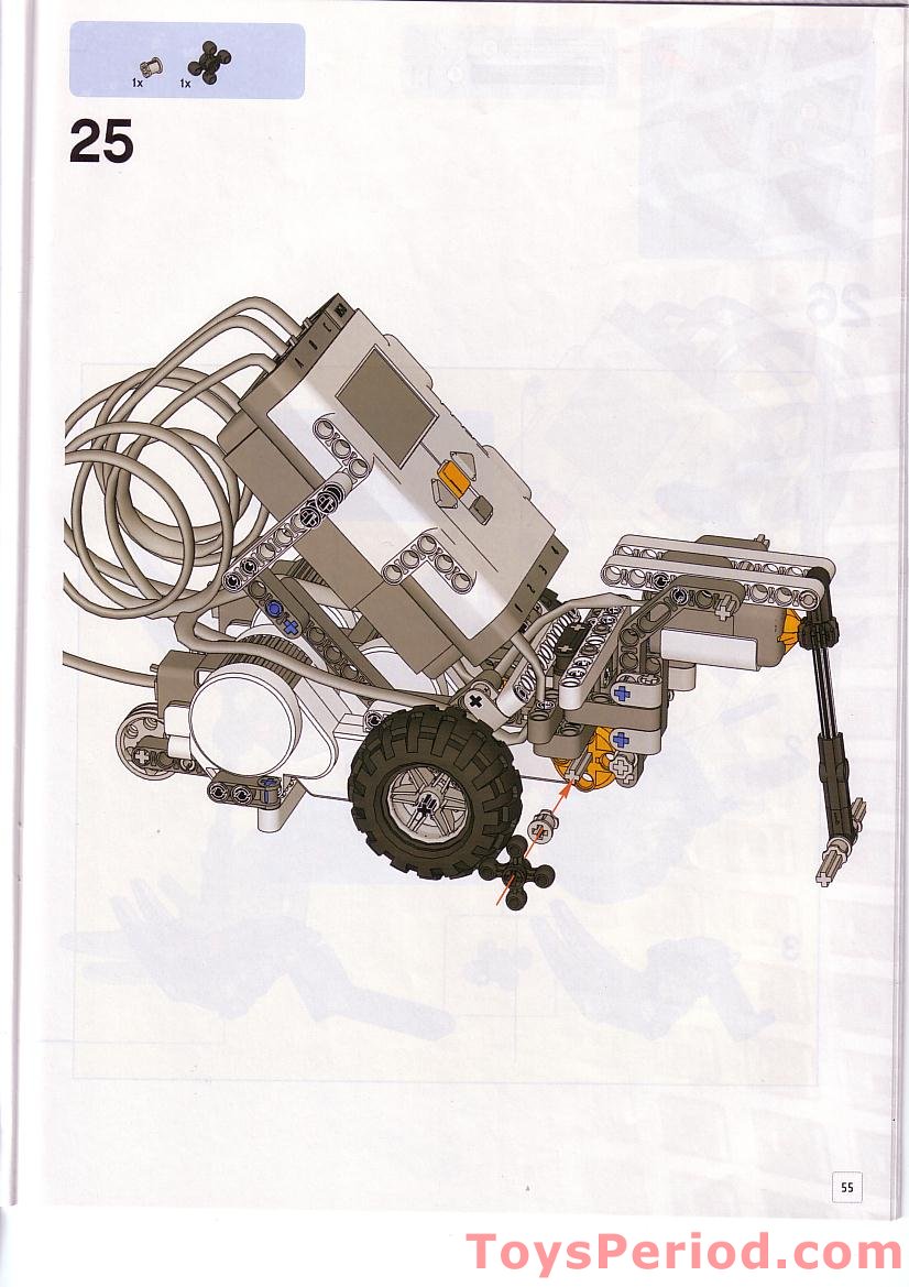 LEGO 8527 LEGO Mindstorms NXT Instructions and Parts List