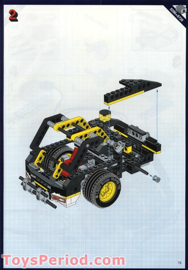 LEGO 8286 3-in-1 Car Instructions and Parts List
