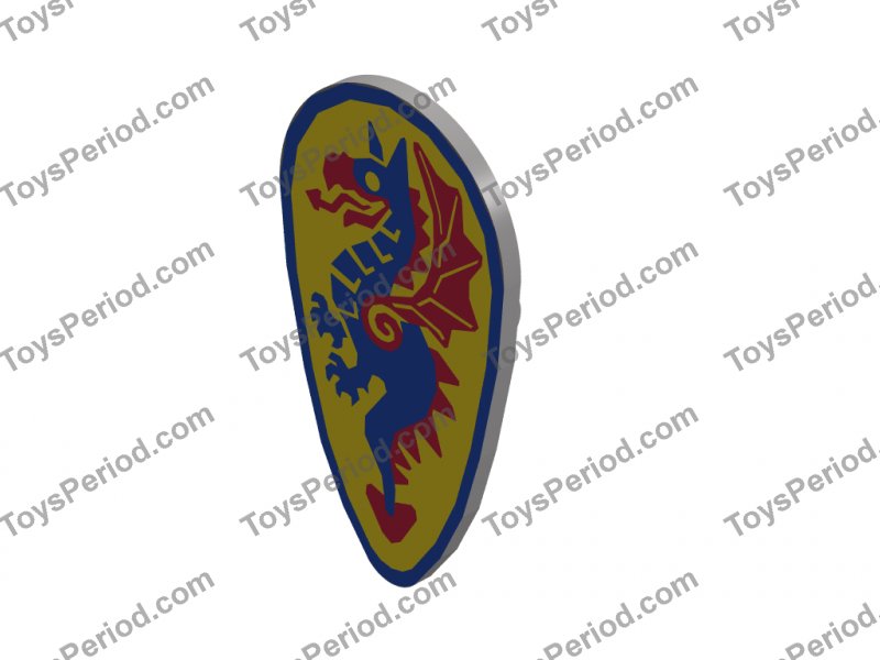 LEGO Sets with Part 770p4c Minifig Accessory Shield Ovoid with Dragon ...
