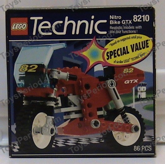 LEGO 8210 Nitro GTX Bike Instructions and Parts List