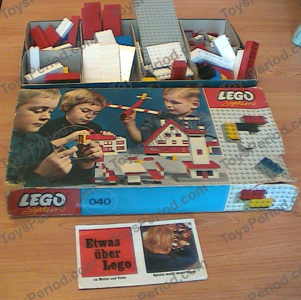 LEGO 040 Basic Building Set in Cardboard from 1964 | LEGO Reference