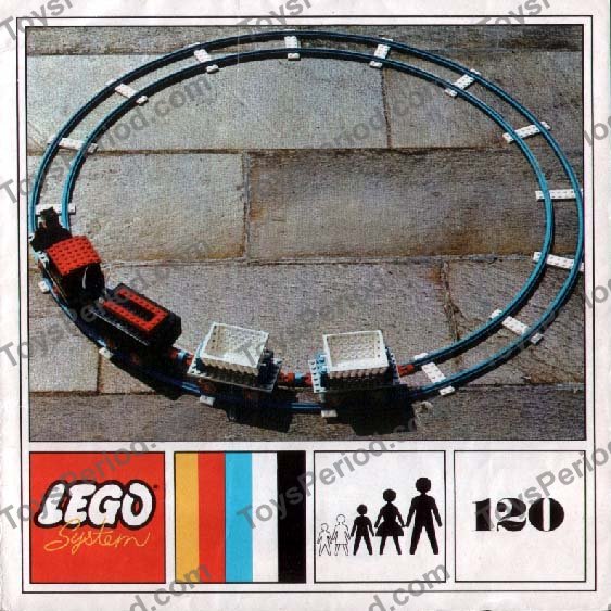 LEGO 120-1 Complete Freight Train Set with Tipper Trucks Instructions ...