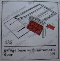 LEGO 435-2 Garage Plate and Door Set Parts List