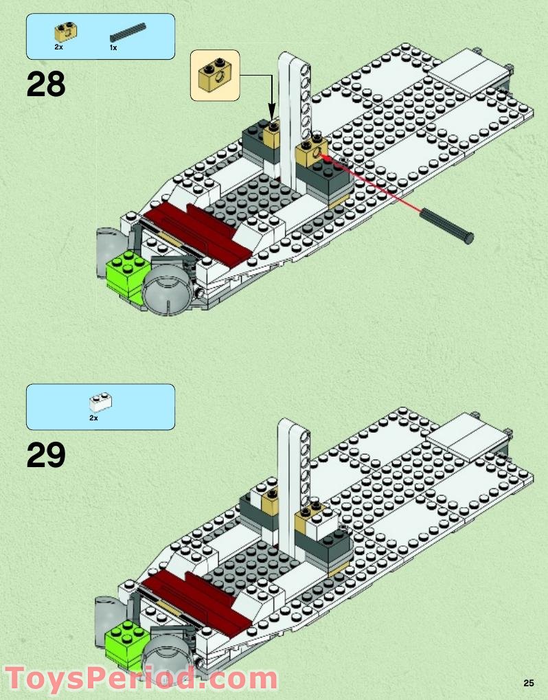 LEGO 75021 Republic Gunship Instructions and Parts List