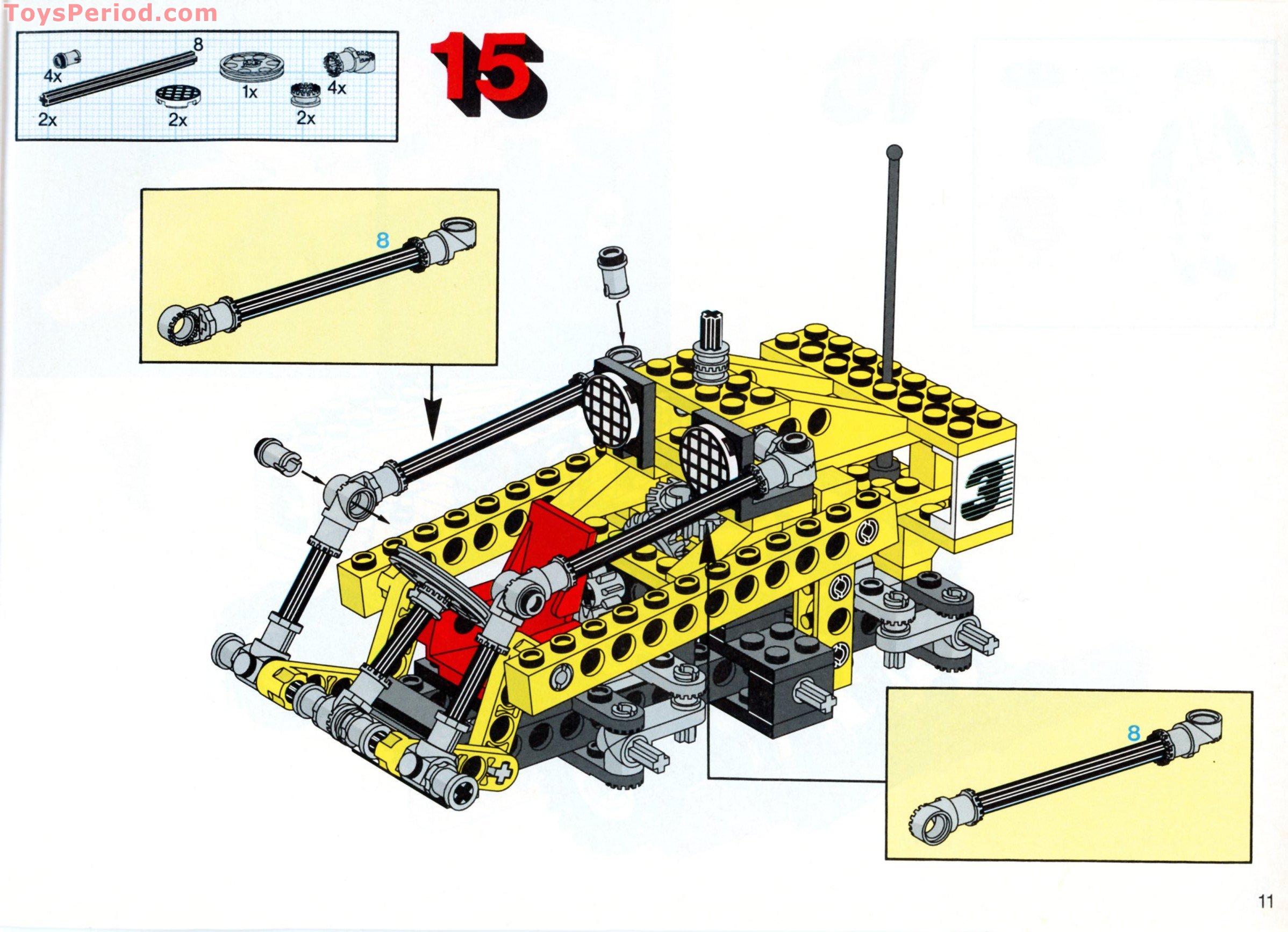 LEGO 8830 Rally 6-Wheeler Instructions and Parts List