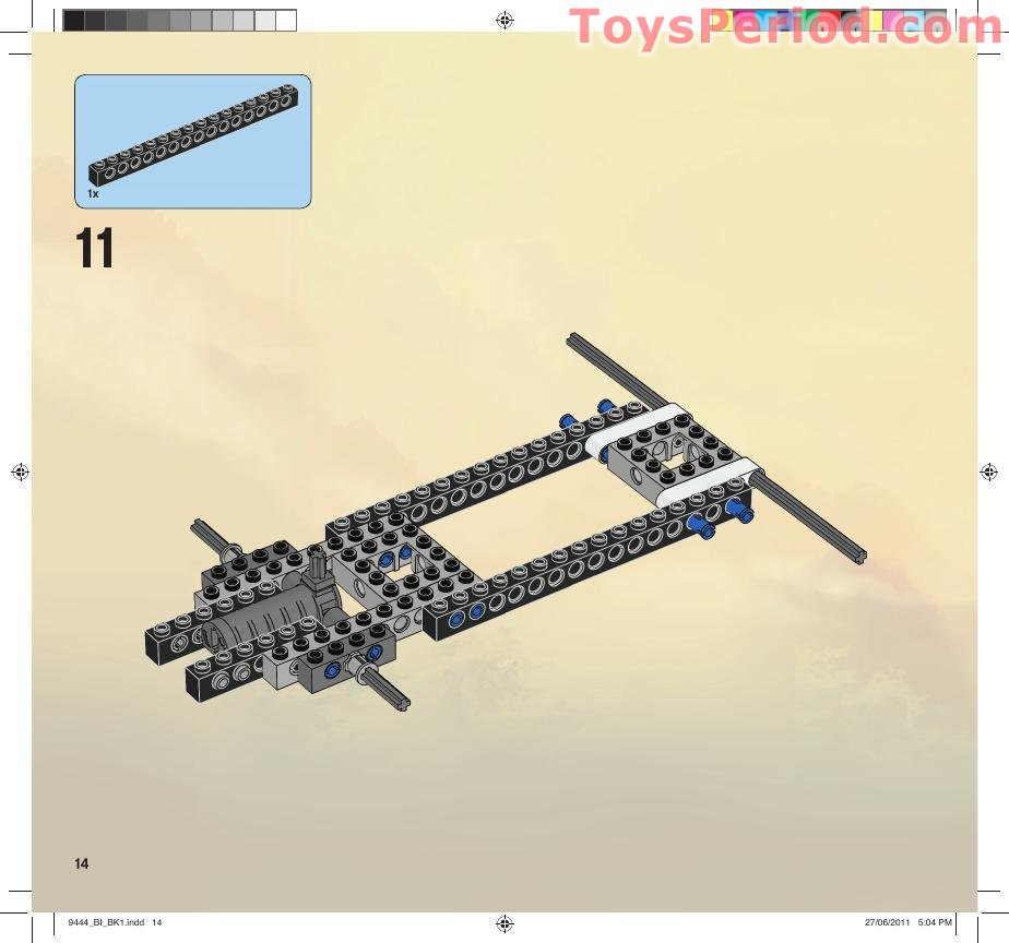 LEGO 9444 Cole's Tread Assault Instructions and Parts List