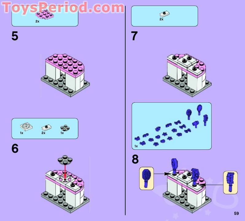 LEGO 41007 Heartlake Pet Salon Instructions and Parts List