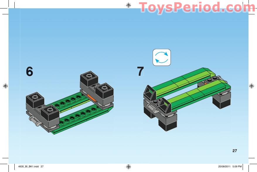 LEGO 4635 Fun with Vehicles Instructions and Parts List
