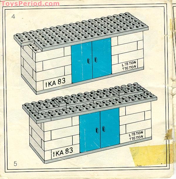 LEGO 720-2 Train with 12 Volt Electric Motor Instructions and Parts List