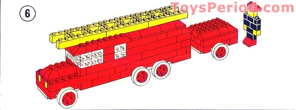 LEGO 305-2 Fire Engine Instructions and Parts List