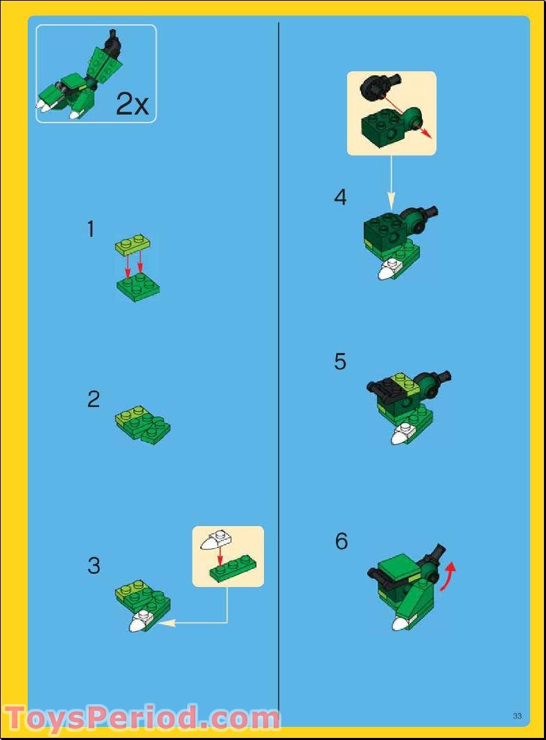 LEGO 4894 Mythical Creatures Instructions and Parts List