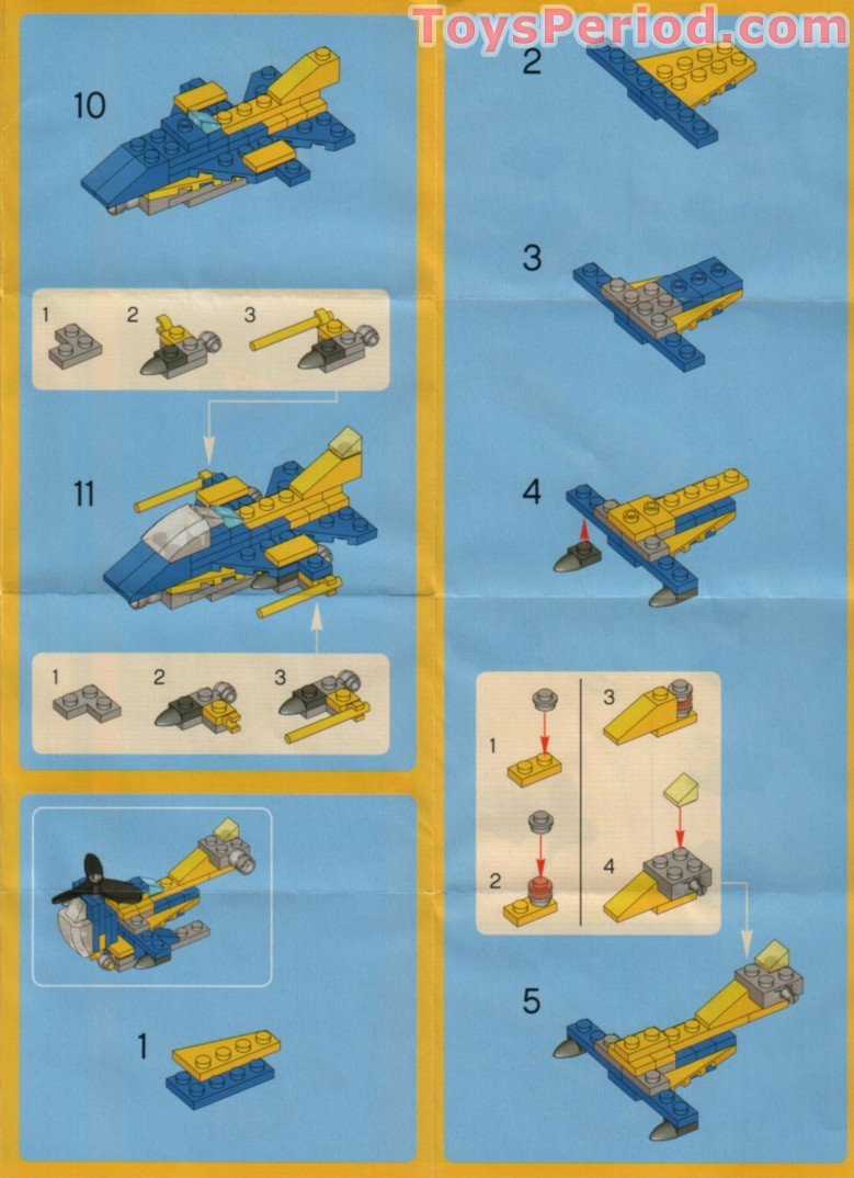 LEGO 4417 Aero Pod Instructions and Parts List