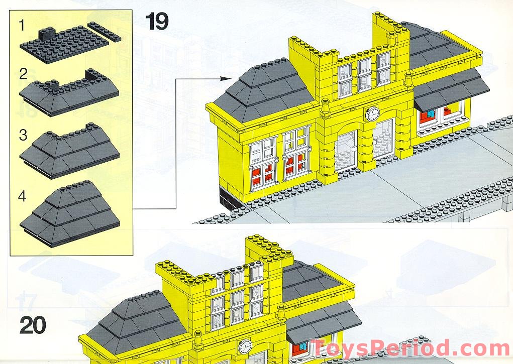 LEGO 4554 Metro Station Instructions and Parts List