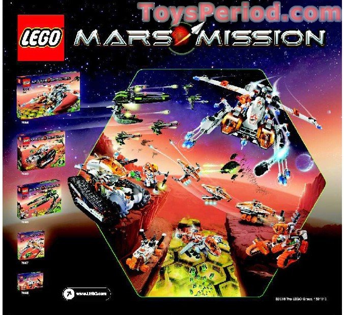 LEGO 7644 MX-81 Hypersonic Operations Aircraft Instructions and Parts List