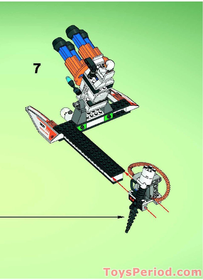 LEGO 7691 ETX Alien Mothership Assault Instructions and Parts List
