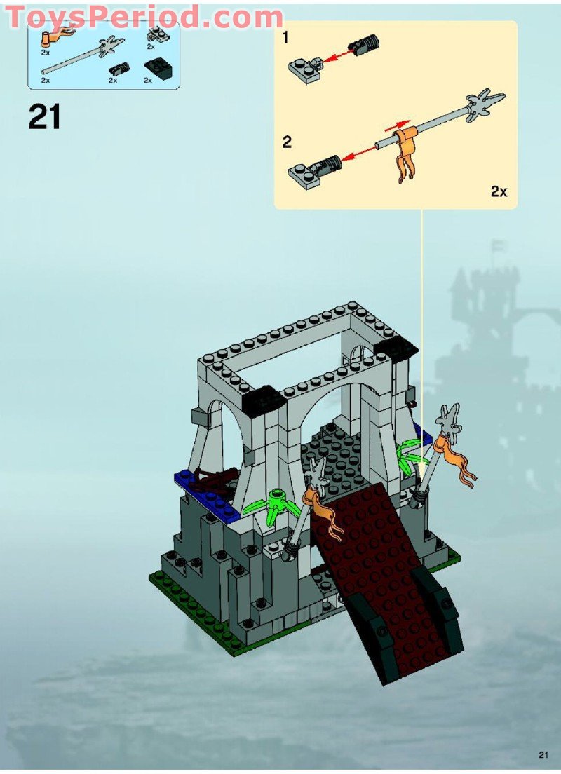 LEGO 7079 Drawbridge Defense Instructions and Parts List