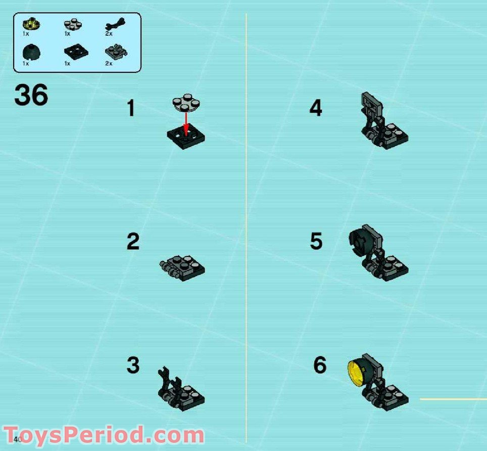 LEGO 8636 Mission 7: Deep Sea Quest Instructions and Parts List