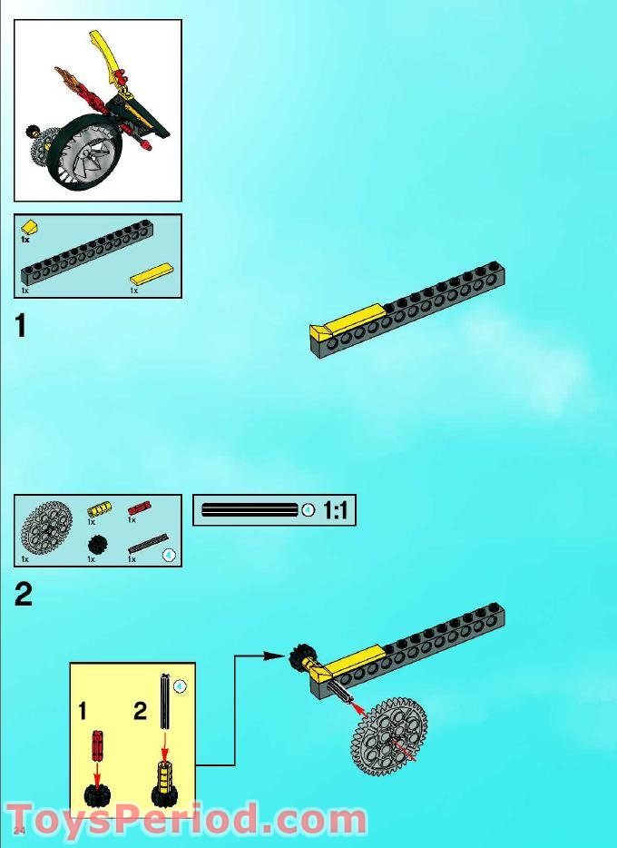 LEGO 8107 Fight for the Golden Tower Instructions and Parts List