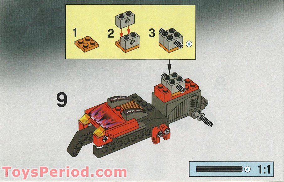 LEGO 8136 Fire Crusher Instructions and Parts List