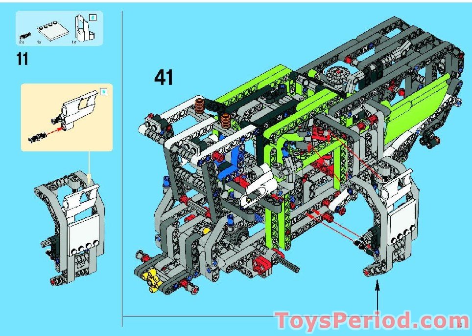 LEGO 8274 Combine Harvester Instructions and Parts List
