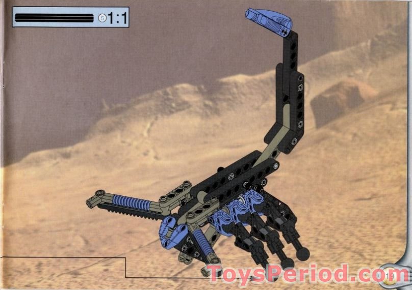 LEGO 8548 Nui-Jaga Instructions and Parts List