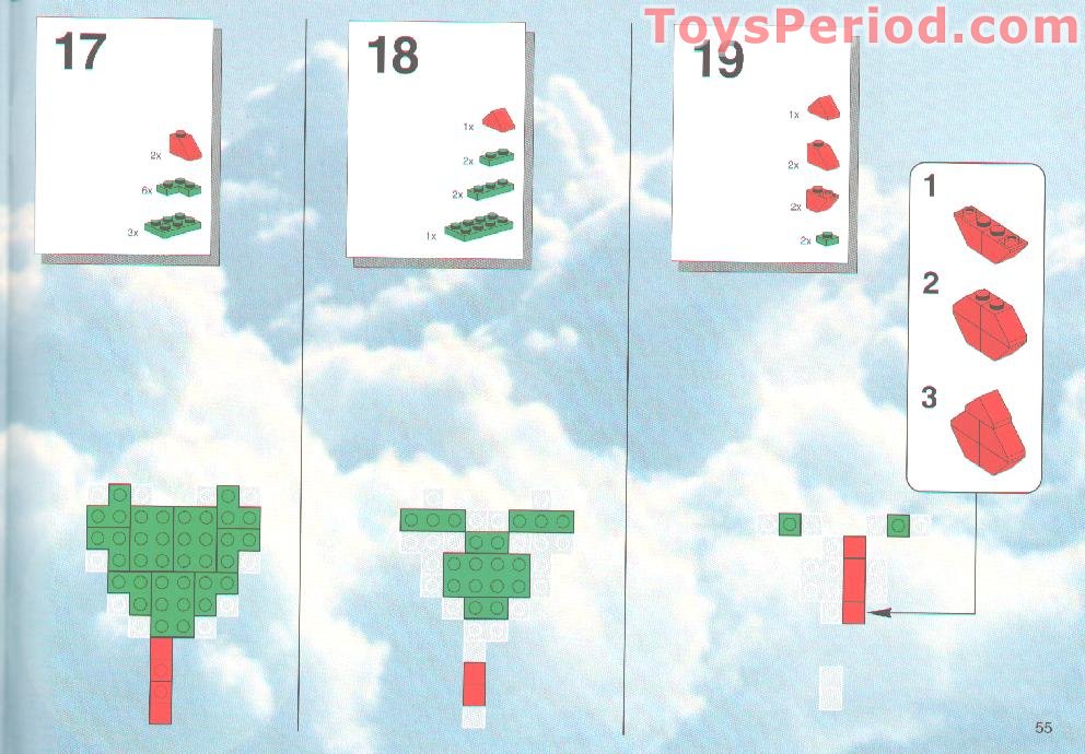 LEGO 3724 LEGO Dragon Instructions and Parts List