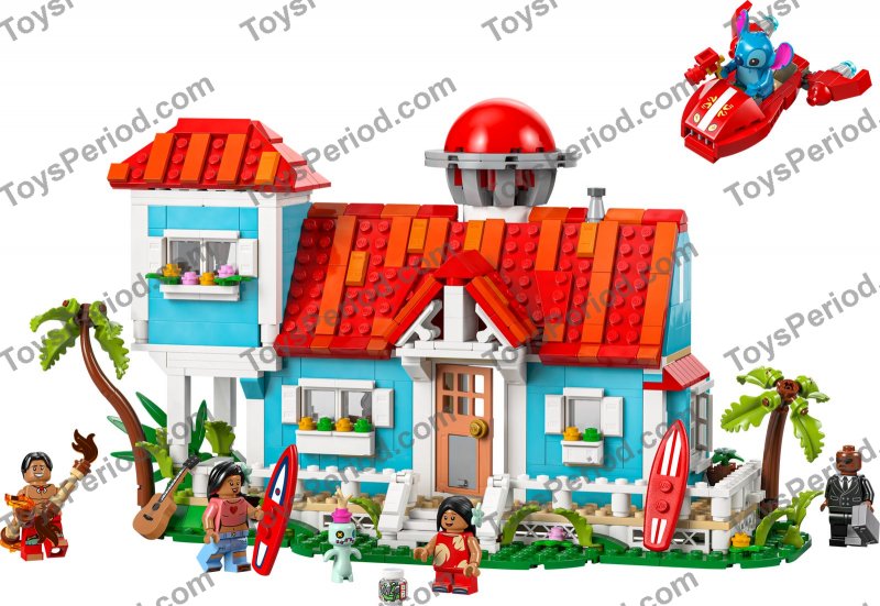 LEGO 43268 Lilo and Stitch Beach House Set Parts List